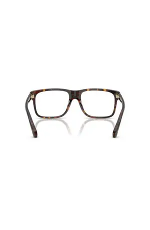 Moncler 58mm Rectangle Optical Glasses - Tortoise
