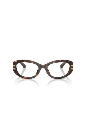 Dolce & Gabbana 54mm Butterfly Optical Glasses - Tortoise