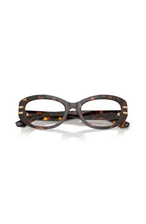 Dolce & Gabbana 54mm Butterfly Optical Glasses - Tortoise