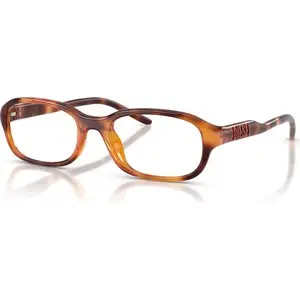 DIESEL® 53mm Rectangle Optical Glasses Tortoise