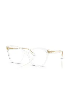 Dolce & Gabbana 56mm Butterfly Optical Glasses - Transparent