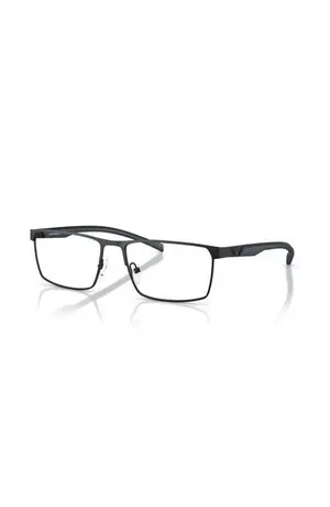 Emporio Armani 57mm Rectangle Optical Glasses - Black