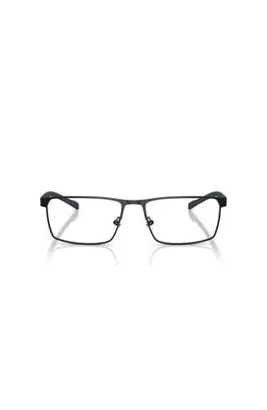 Emporio Armani 57mm Rectangle Optical Glasses - Black