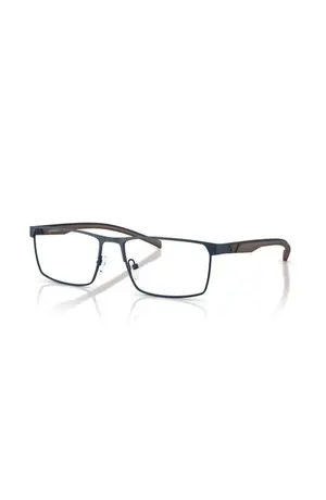 Emporio Armani 57mm Rectangle Optical Glasses - Blue