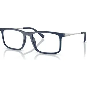 Armani Exchange 57mm Irregular Optical Glasses - Blue