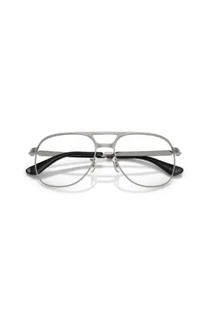 Ray-ban 56mm Square Optical Glasses - Grey