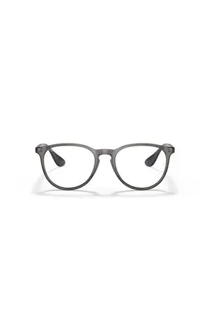 Ray-ban 51mm Round Optical Glasses - Grey