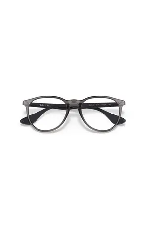 Ray-ban 51mm Round Optical Glasses - Grey