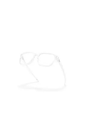Oakley 58mm Rectangle Optical Glasses - Transparent