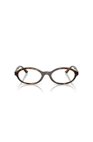 VOGUE EYEWEAR 51mm Oval Optical Glasses - Brown