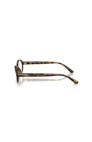VOGUE EYEWEAR 51mm Oval Optical Glasses - Brown