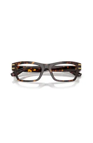 Dolce & Gabbana 54mm Rectangle Optical Glasses - Tortoise