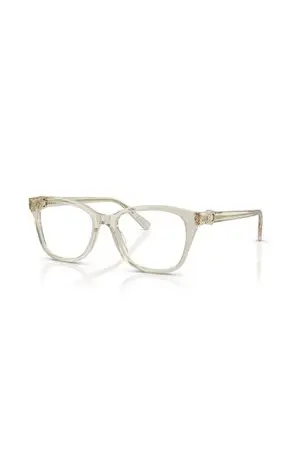SWAROVSKI 52mm Rectangle Optical Glasses - Beige