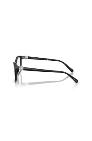 SWAROVSKI 52mm Rectangle Optical Glasses - Black