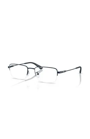Emporio Armani 54mm Rectangle Optical Glasses - Blue