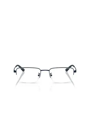 Emporio Armani 54mm Rectangle Optical Glasses - Blue