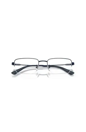 Emporio Armani 54mm Rectangle Optical Glasses - Blue
