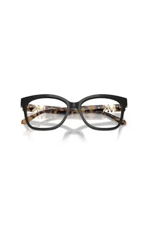 Michael Kors 55mm Square Optical Glasses - Black