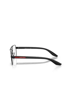 Prada 59mm Rectangle Optical Glasses - Black
