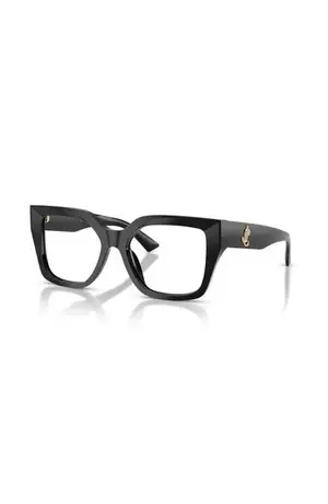 JIMMY CHOO 51mm Square Optical Glasses - Black