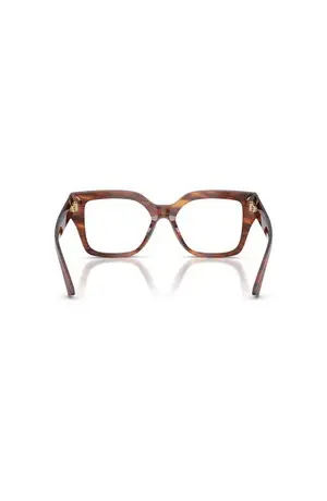 JIMMY CHOO 51mm Square Optical Glasses - Tortoise