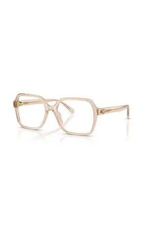 Tory Burch 55mm Square Optical Glasses - Beige
