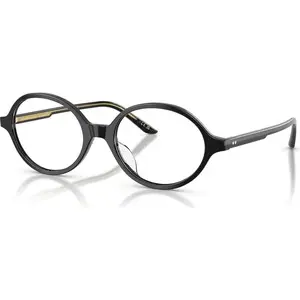 Oliver Spencer 54mm Oval Optical Glasses - Black