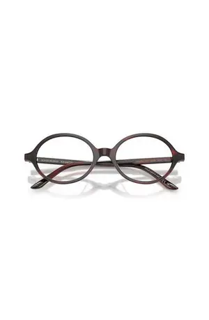 Oliver Spencer 54mm Oval Optical Glasses - Red