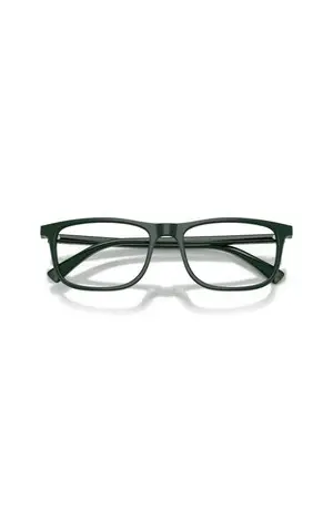 Emporio Armani 54mm Rectangle Optical Glasses - Green