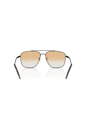 Oliver Spencer 58mm Square Optical Glasses - Black