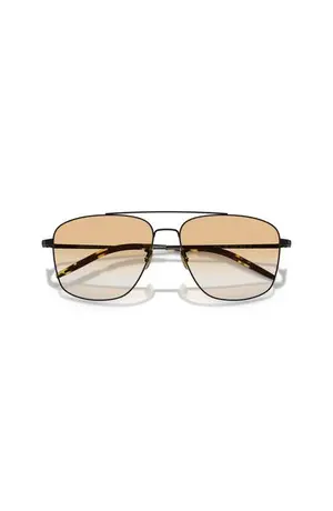 Oliver Spencer 58mm Square Optical Glasses - Black