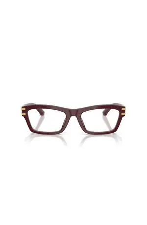 Dolce & Gabbana 52mm Rectangle Optical Glasses - Red