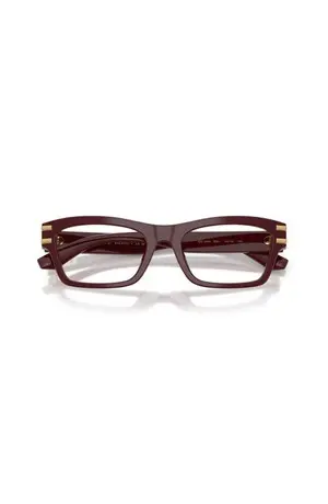 Dolce & Gabbana 52mm Rectangle Optical Glasses - Red