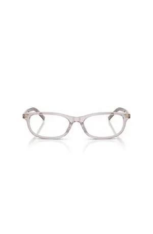 Prada 53mm Irregular Optical Glasses - Violet