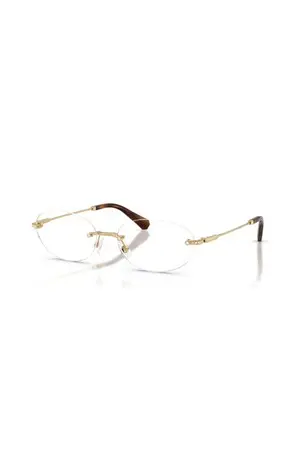 SWAROVSKI 56mm Oval Optical Glasses - Gold