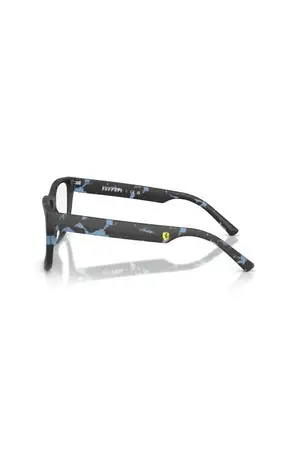 SCUDERIA FERRARI 58mm Square Optical Glasses - Blue