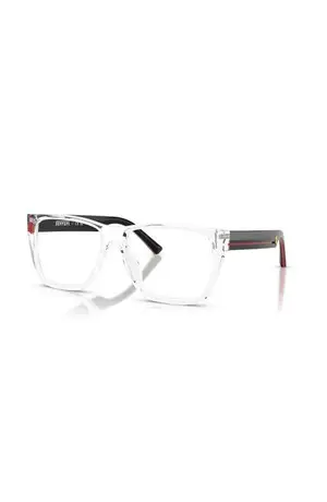 SCUDERIA FERRARI 58mm Square Optical Glasses - Transparent