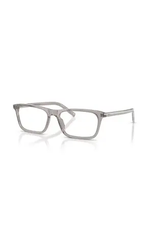 Prada 54mm Rectangle Optical Glasses - Grey