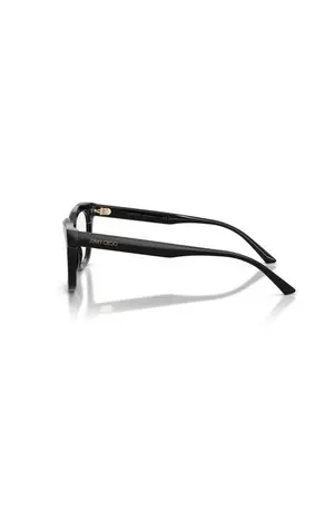 JIMMY CHOO 52mm Rectangle Optical Glasses - Black