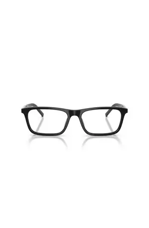 Prada 56mm Rectangle Optical Glasses - Black