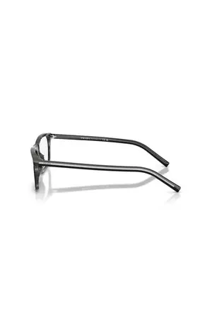 Prada 56mm Rectangle Optical Glasses - Black