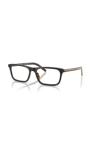 Prada 56mm Rectangle Optical Glasses - Tortoise
