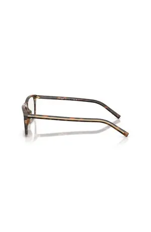 Prada 56mm Rectangle Optical Glasses - Tortoise