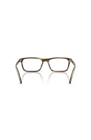 Prada 56mm Rectangle Optical Glasses - Tortoise