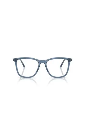 Ray-ban 52mm Square Optical Glasses - Blue