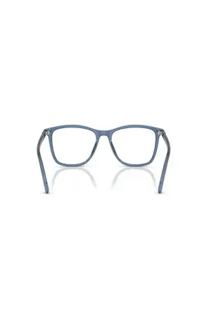 Ray-ban 52mm Square Optical Glasses - Blue