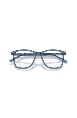 Ray-ban 52mm Square Optical Glasses - Blue