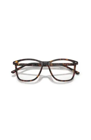 Ray-ban 52mm Square Optical Glasses - Tortoise