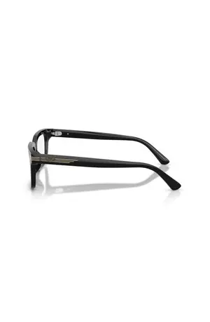 Emporio Armani 53mm Square Optical Glasses - Black