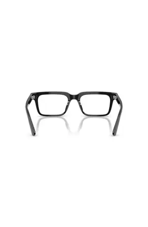 Emporio Armani 53mm Square Optical Glasses - Black